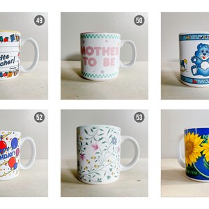 Vintage Coffee Mugs Coffee Cups Retro Kitchen Gift Ideas - Etsy