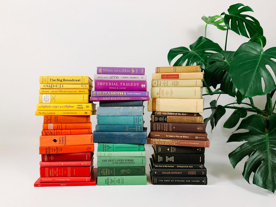 Vintage Decorative Books by Color | Books by the Foot | Choose Colors ...