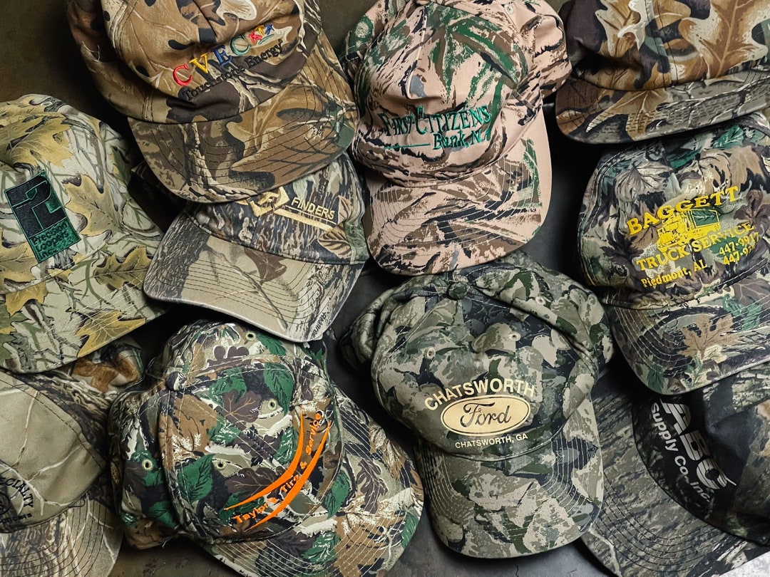 Vintage Camouflage Hats 80s 90s Style Camo Hats - Etsy