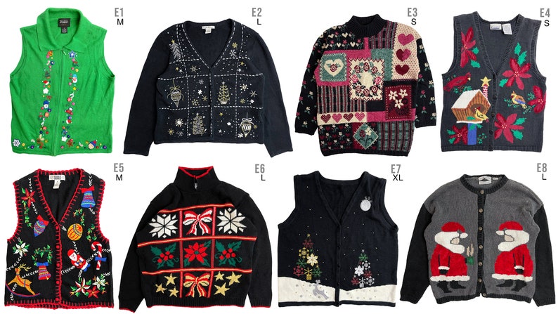 Vintage Ugly Christmas Sweaters All Sizes Tacky Christmas - Etsy