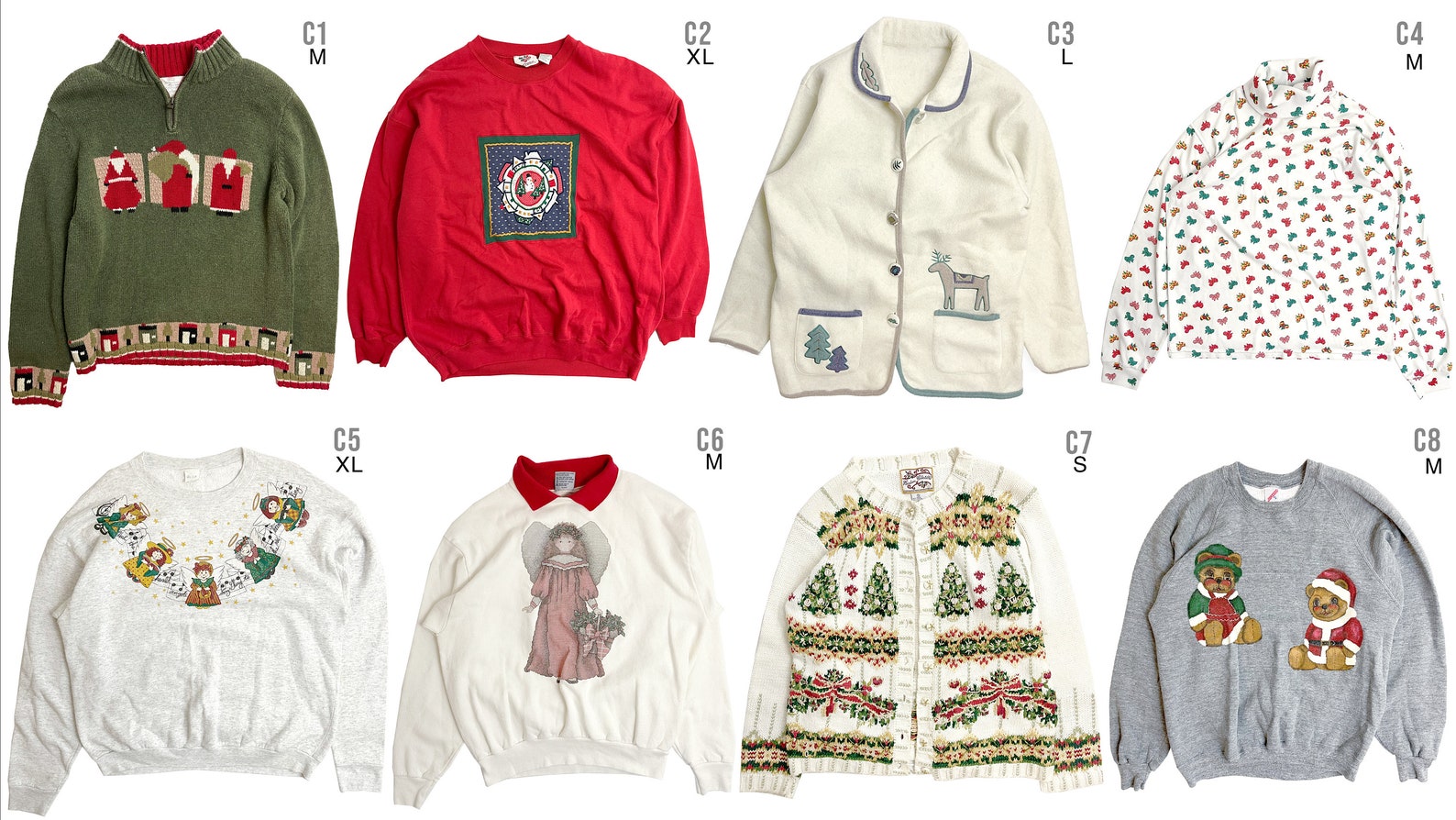 Vintage Ugly Christmas Sweaters All Sizes Tacky Christmas - Etsy