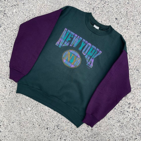 New Vintage Color Block Crinkle Pleat Stretchy Top - Gem