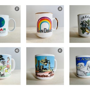 Vintage Coffee Mugs Coffee Cups Retro Kitchen Gift Ideas - Etsy