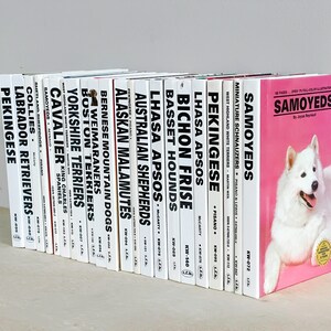 Vintage Dog Breed Books | Vintage Book Decor | Dog Books | Pet Books ...