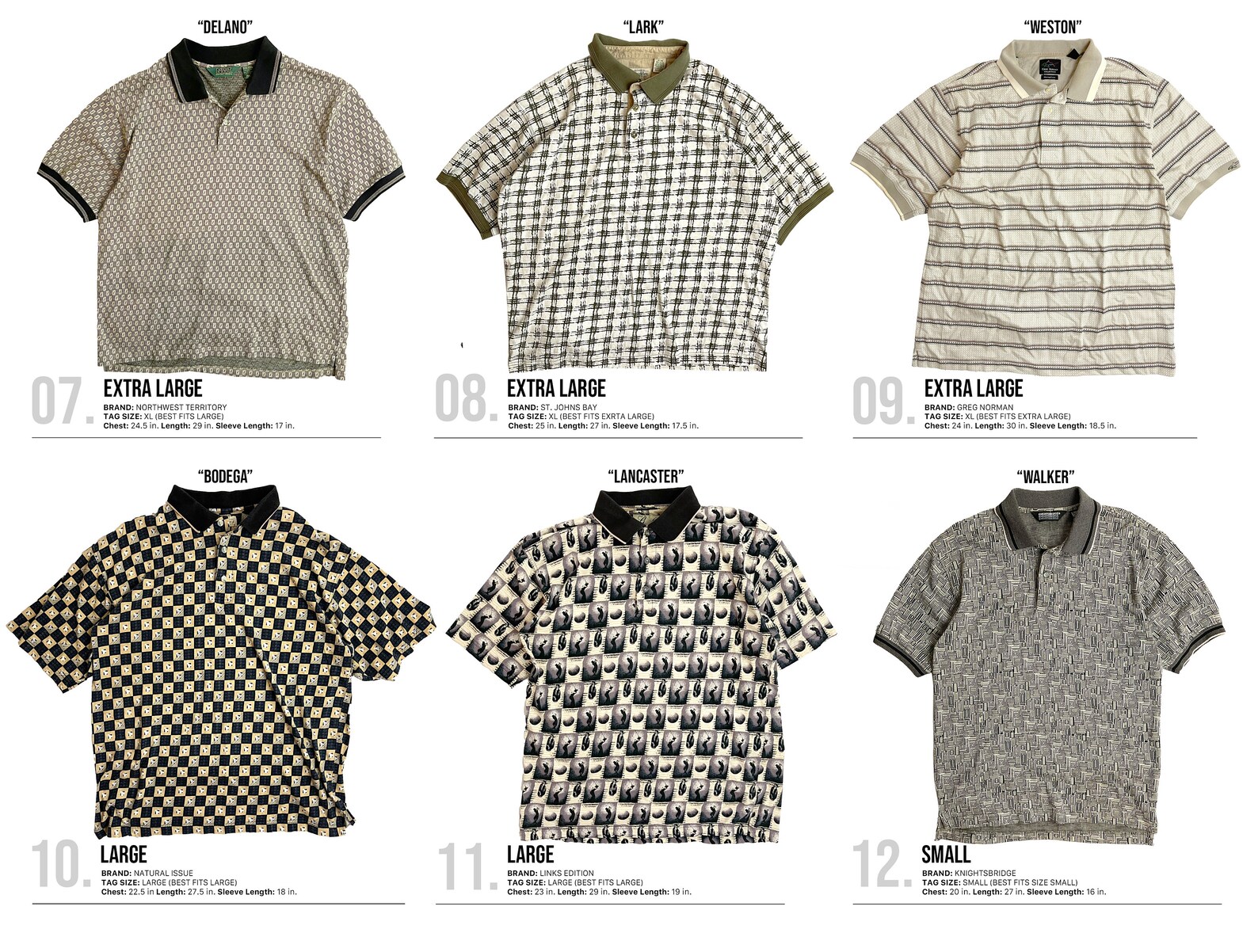 Vintage Polo Shirts Golf Shirts 80s 90s Retro Styles - Etsy