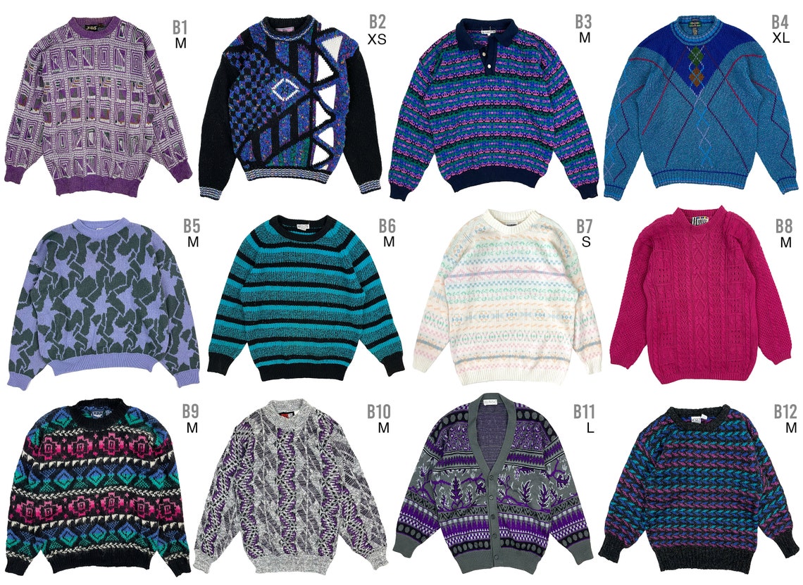 80s Vintage Sweaters Cozy Sweaters Oversized Sweaters - Etsy