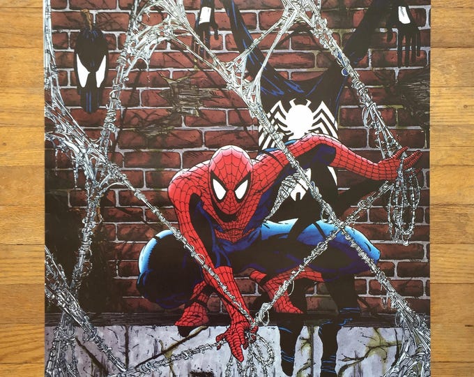 Vintage Spider-man Poster, Todd Mcfarlane, Marvel Comics, 1988 - Etsy