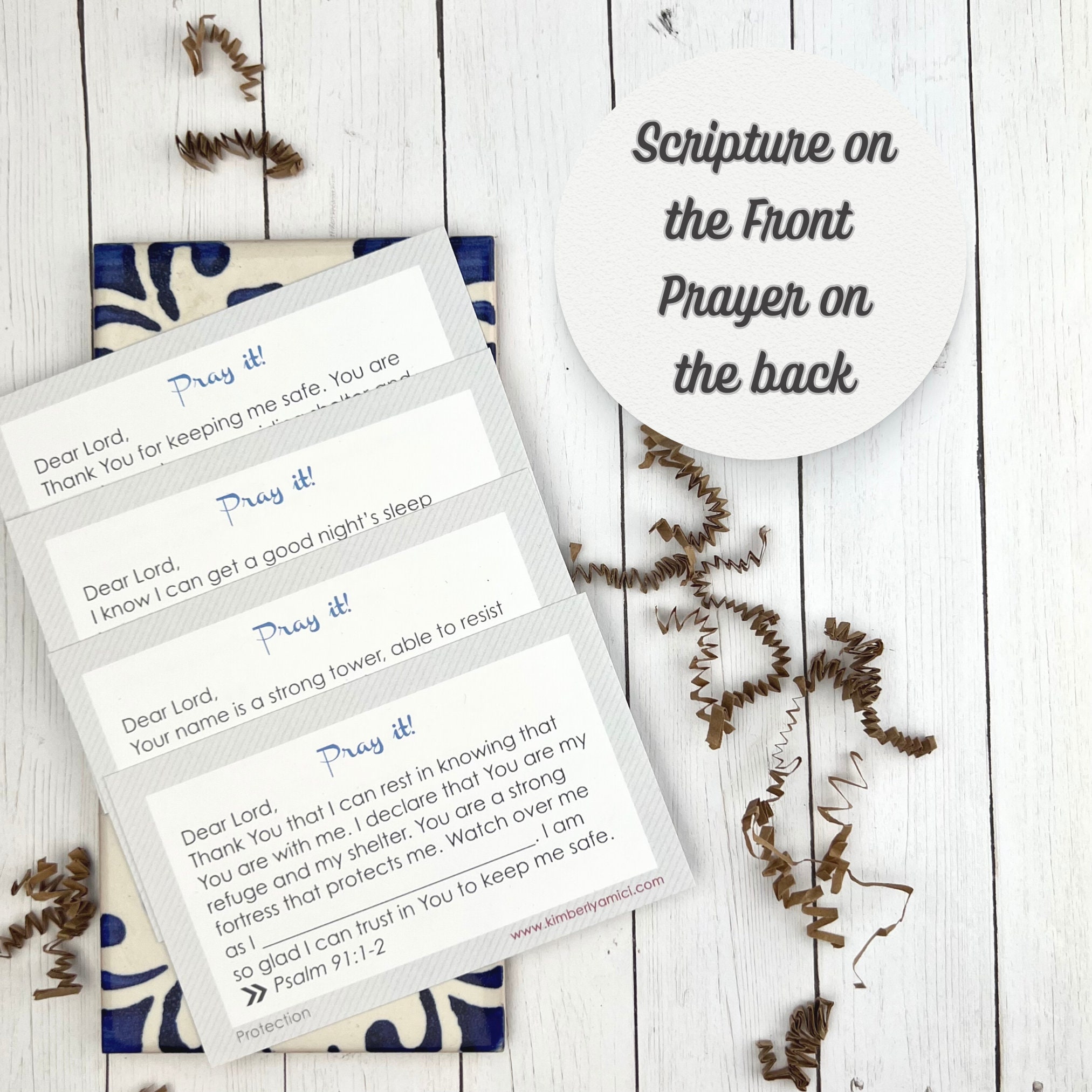 4 Scripture Cards - Prayer Cards on Safety - Protection - Etsy