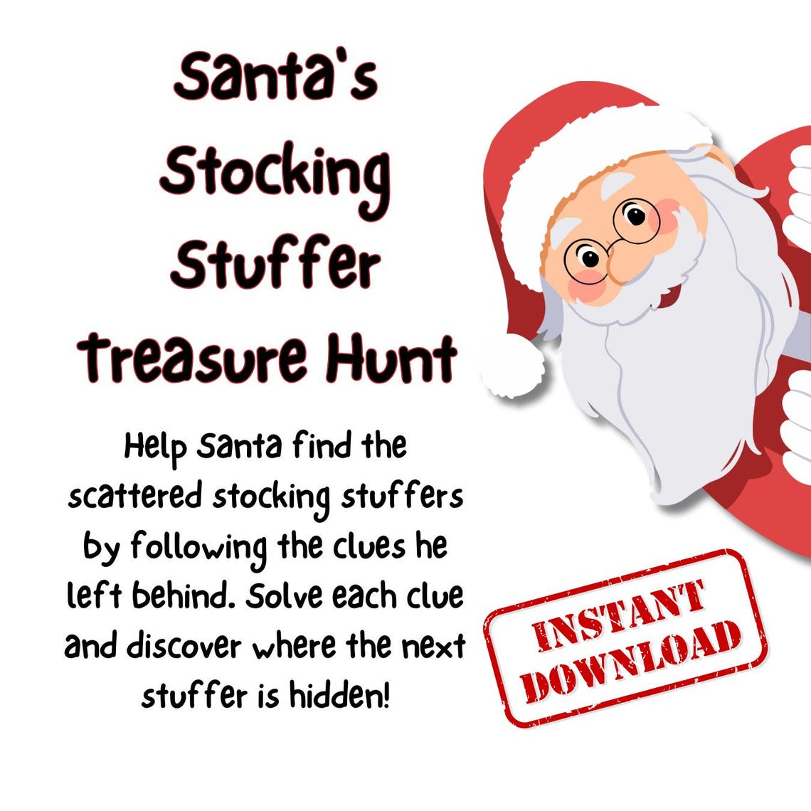 Santa's Stocking Stuffer Treasure Hunt - Etsy