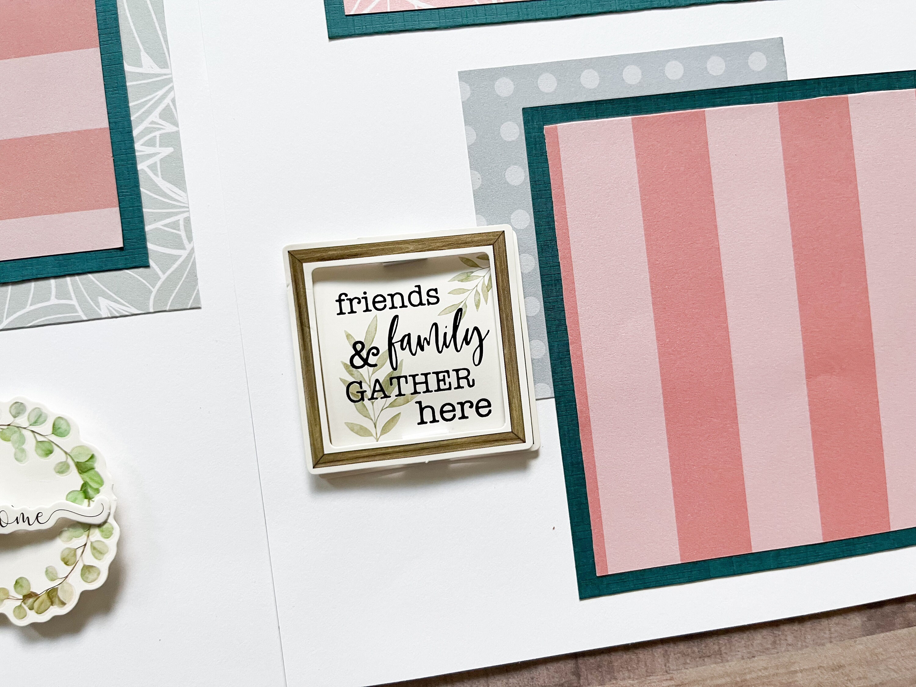 12 by 12 Family Scrapbook Layouts - Premade Family Scrapbook Pages ...