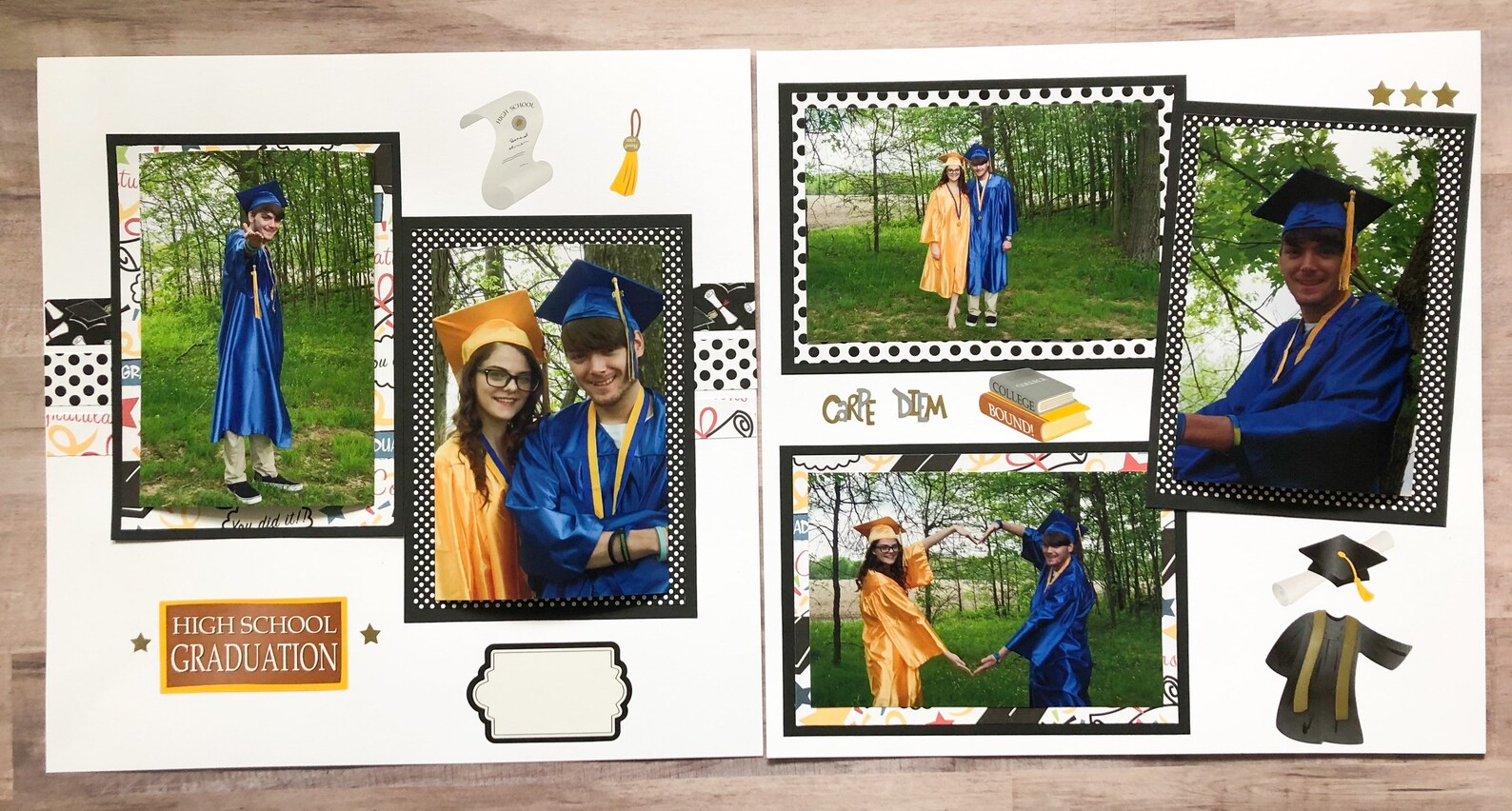 Premade Graduation Scrapbook Pages Graduation Scrapbook Layouts ...