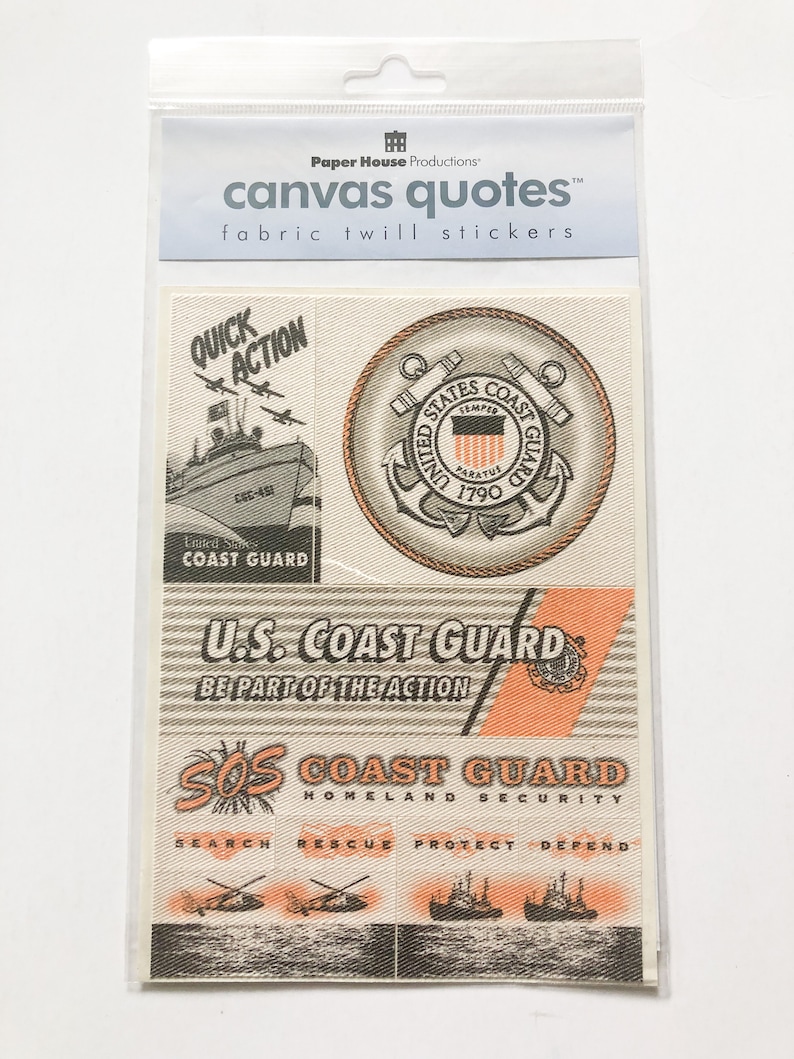 Coast Guard Stickers - Scrapbooking Stickers - Military Embellishments ...