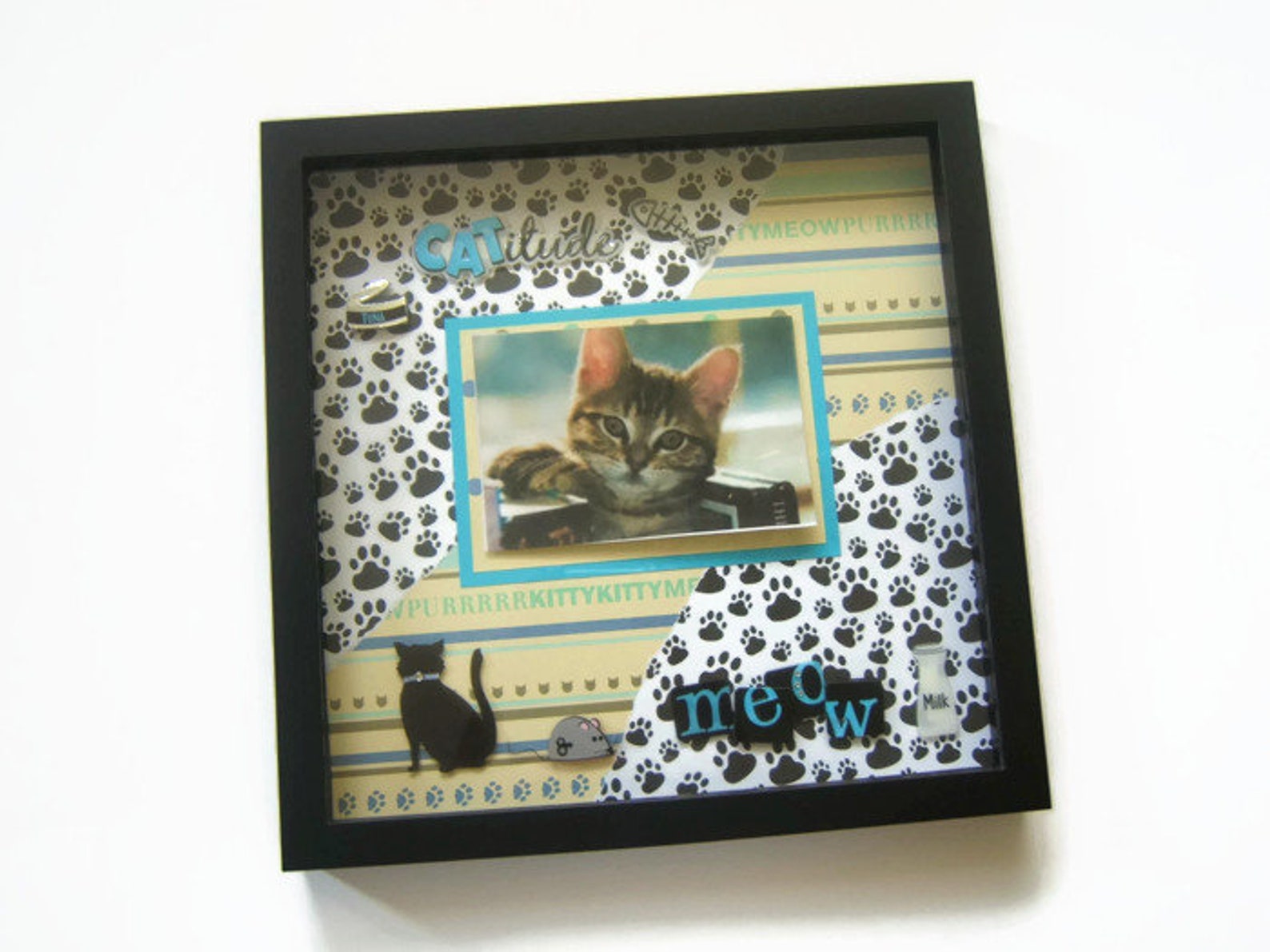 Cat Shadow Box Pet Loss Gift Pet Loss Frame Pet Memorial - Etsy