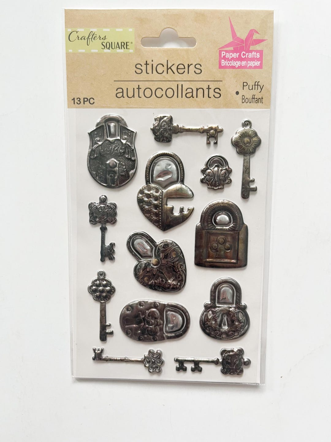 Key Stickers Scrapbooking Supplies Lock and Key Embellishments Card ...