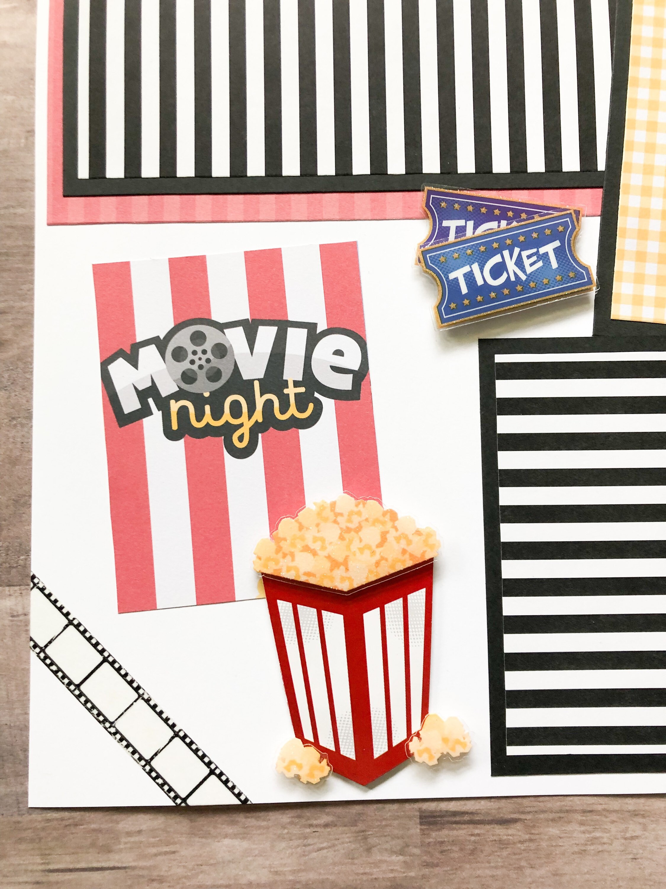 Premade Movie Layouts - Movie Scrapbook Pages - 12 by 12 Movie Pages ...