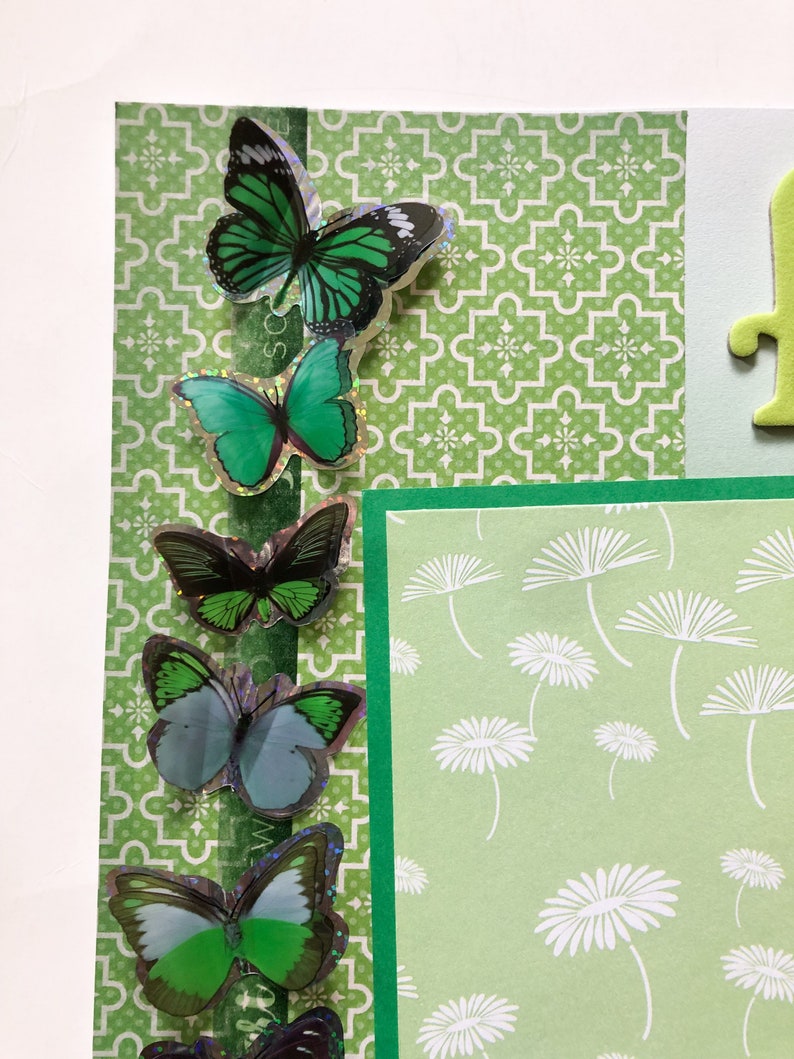 Butterfly Scrapbook Layouts - 12 by 12 Heritage Scrapbook Pages ...