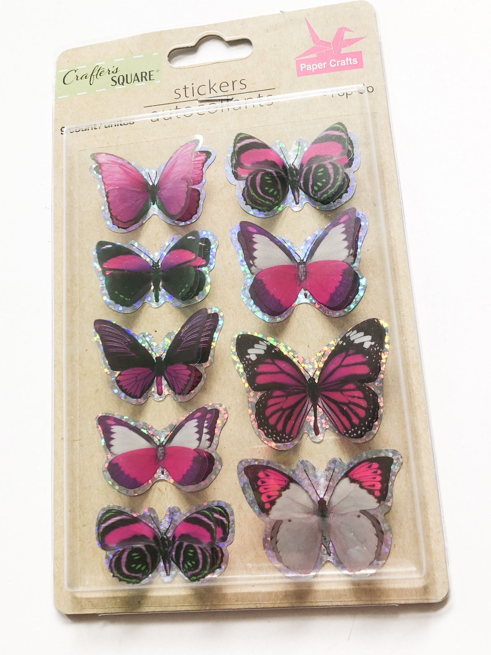 Pink Butterfly Stickers Scrapbooking Supplies Butterfly - Etsy
