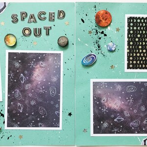 Space Scrapbook Pages - Space Layouts - Astronaut Scrapbook Pages ...