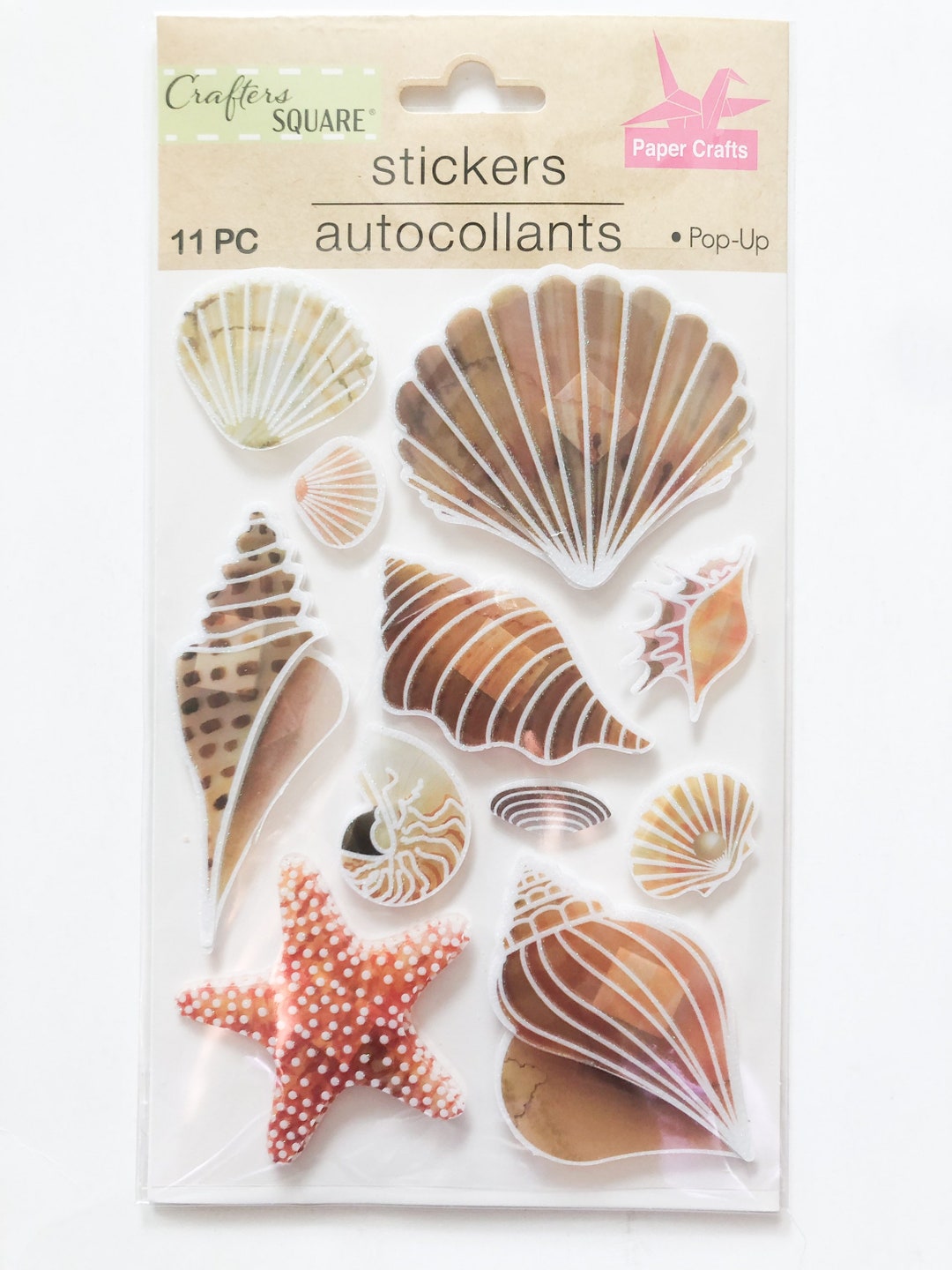 Seashell Stickers - Scrapbooking Supplies - Seashell Embellishments ...