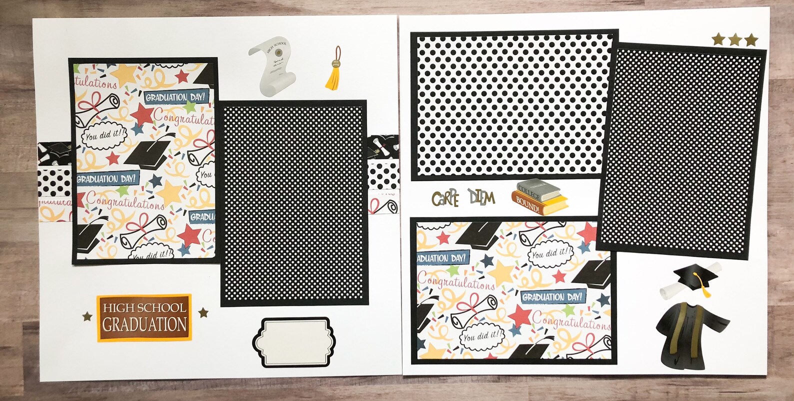 Premade Graduation Scrapbook Pages Graduation Scrapbook Layouts ...