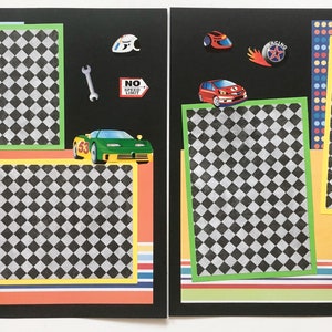 Race Car Scrapbook Layout - Boy Scrapbook Pages - Cars and Boy Pages ...