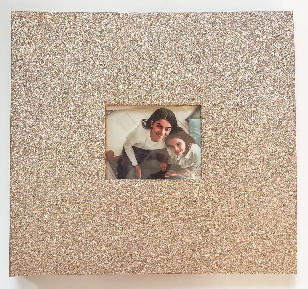Gold Glittery Scrapbook Album - Family Photo Album - Gold Photo ...