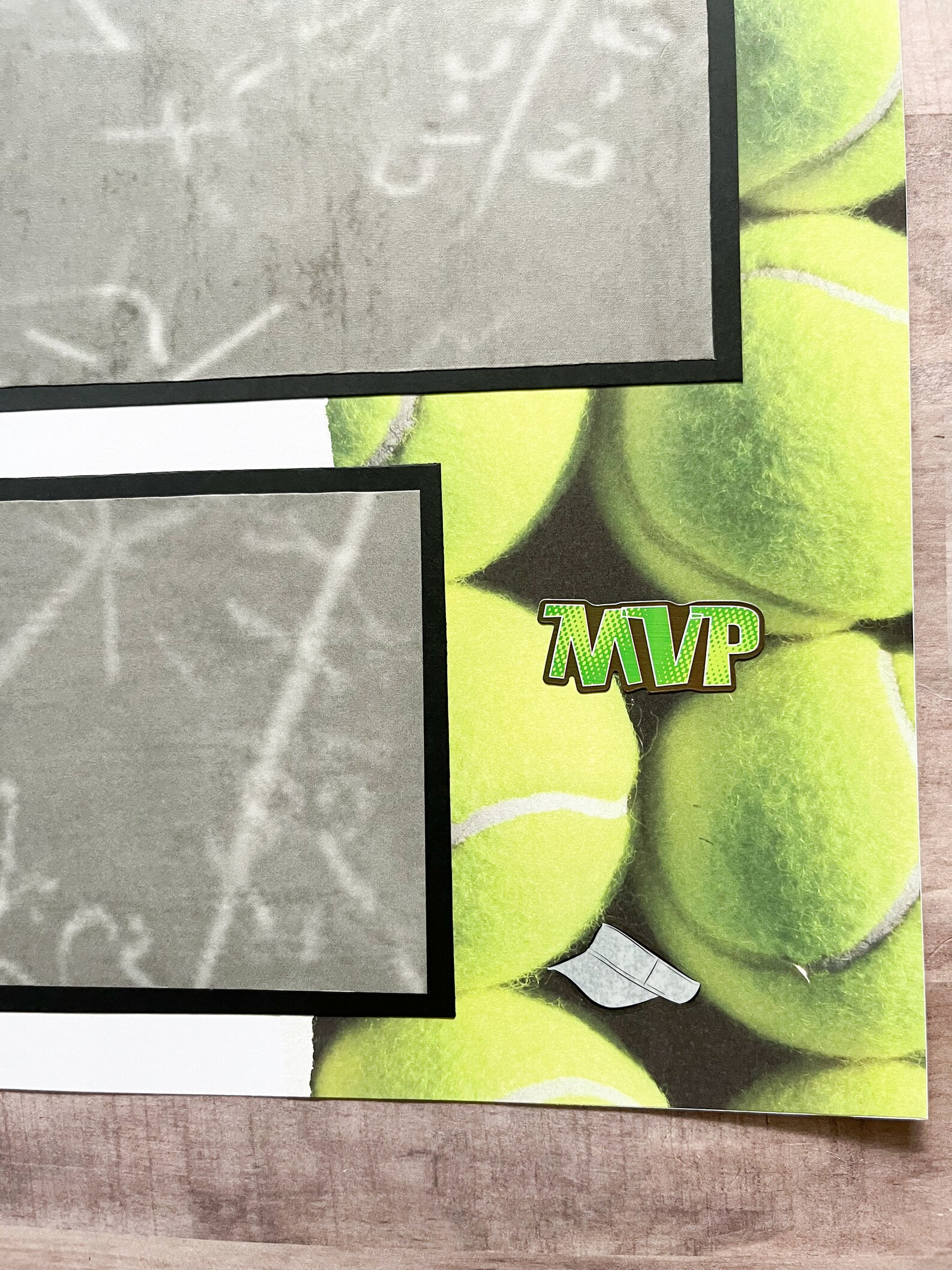 Tennis Scrapbook Layouts - Tennis Scrapbook Layout - Premade Sports ...