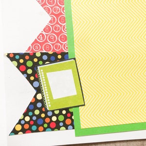 Third Grade Scrapbook Pages - Back to School Layout - Premade Third ...