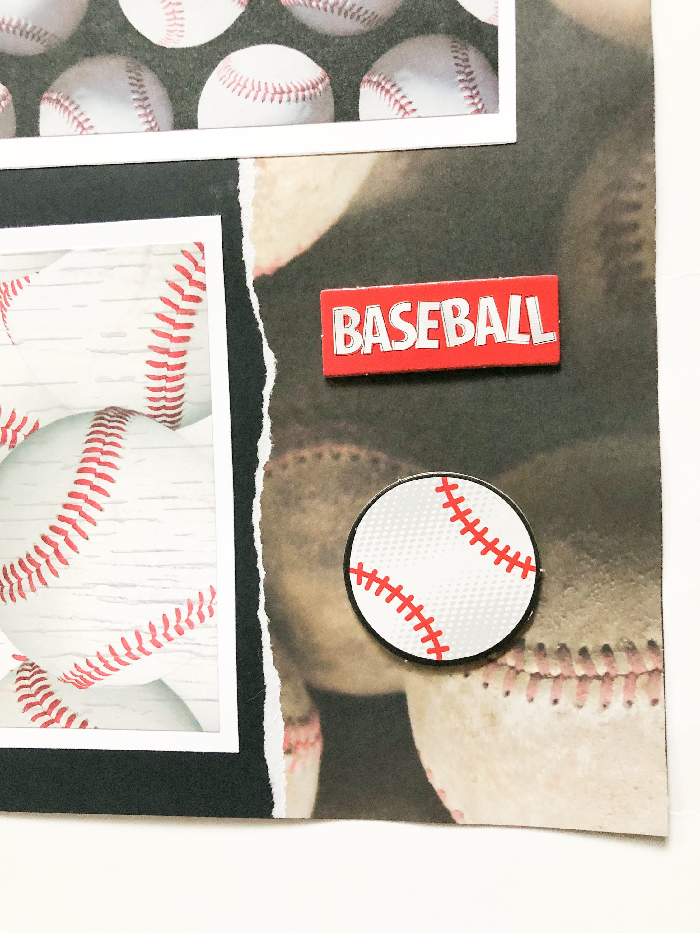 Baseball Scrapbook Pages - Premade Baseball Layouts - 12 by 12 Premade ...