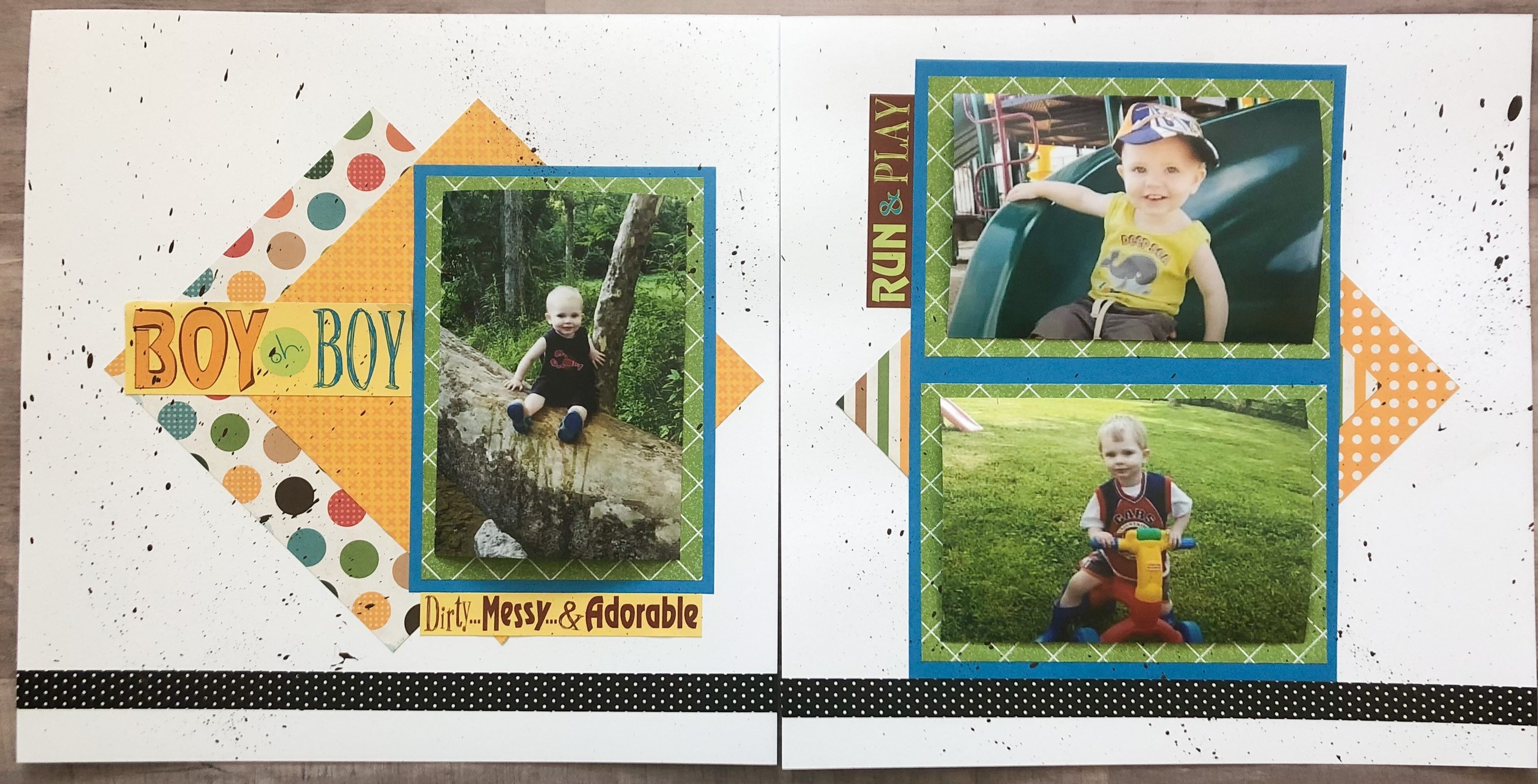 Boy Scrapbook Pages Boy Scrapbook Layout Boy Pages 12 by - Etsy