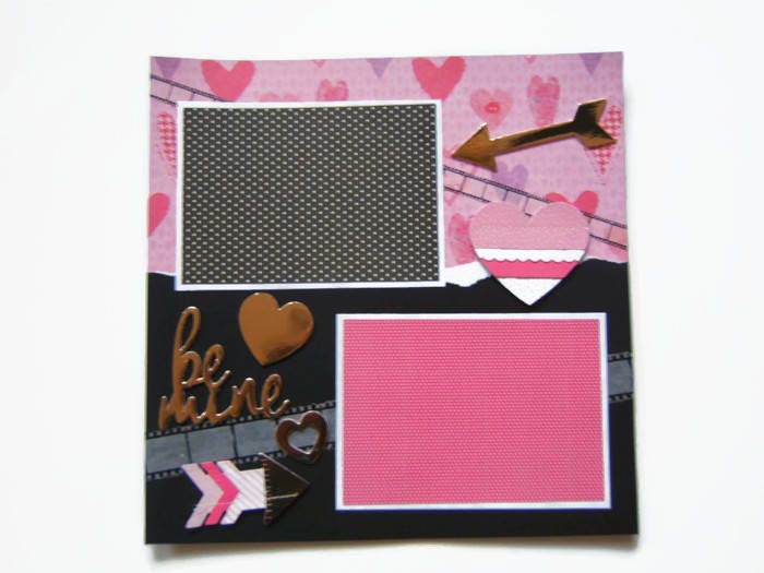 Valentine's Day Scrapbook Pages Valentine's Day Layout Valentine Pages ...