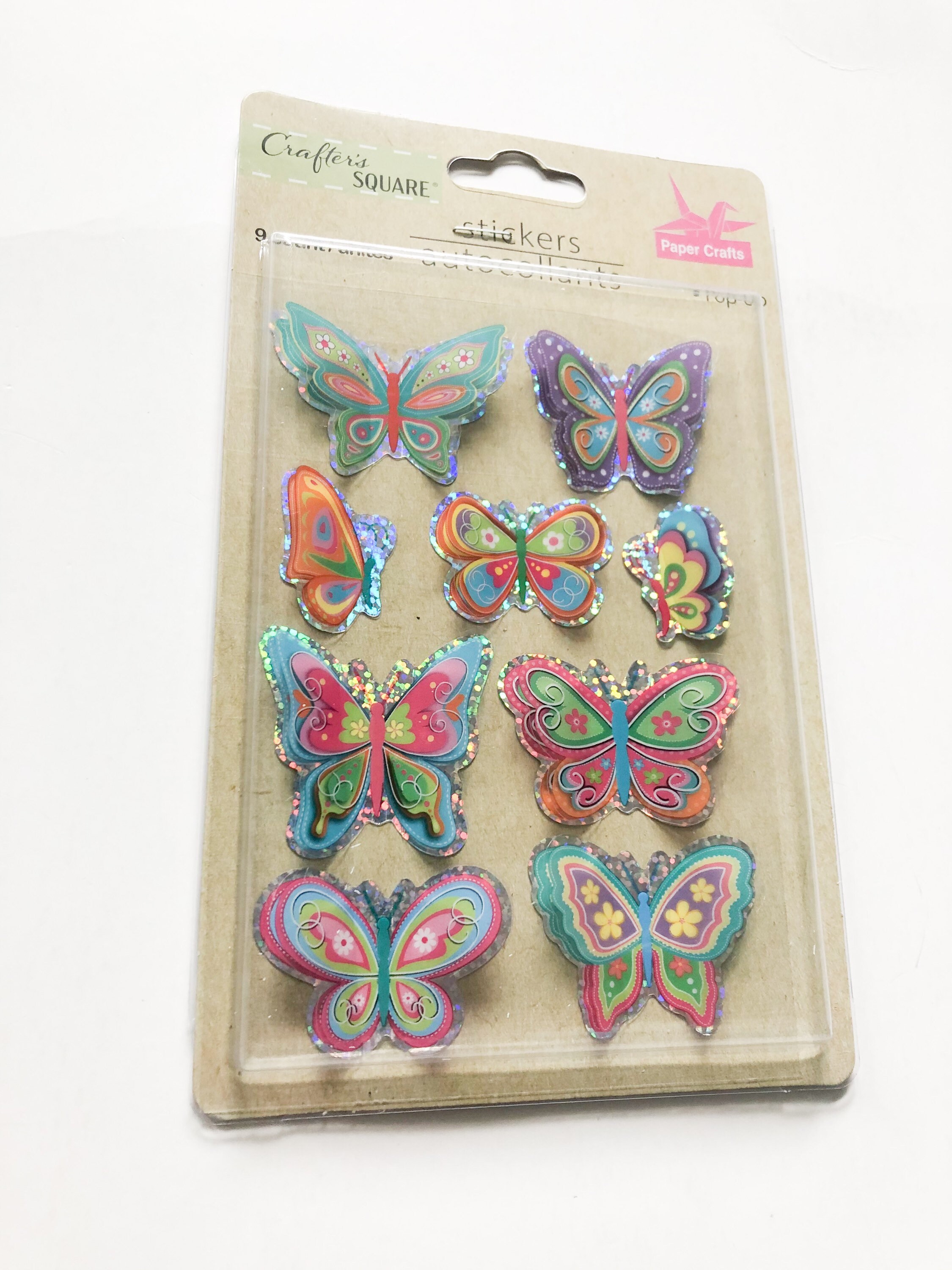 Butterfly Stickers - Scrapbooking Supplies - Multicolored Butterfly ...