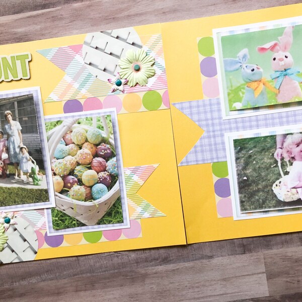 Easter Scrapbook Pages - Etsy