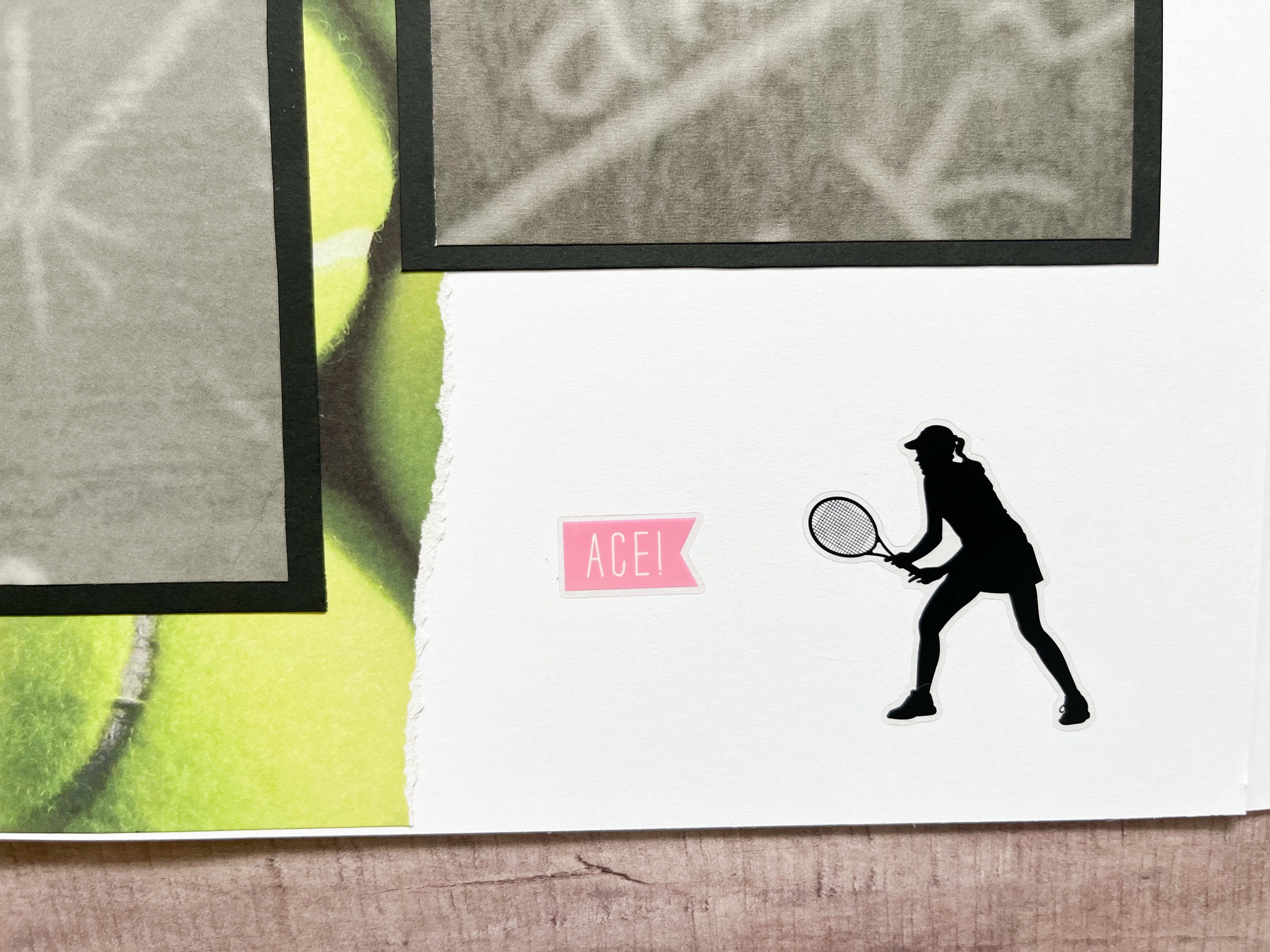 Tennis Scrapbook Layouts - Tennis Scrapbook Layout - Premade Sports ...