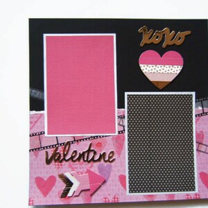 Valentine's Day Scrapbook Pages Valentine's Day Layout Valentine Pages ...
