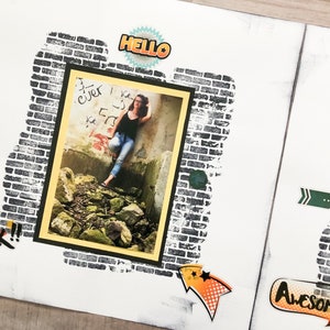 Premade Hero Scrapbook Layout - Boy Scrapbook Pages - Girl Layout- 12 ...