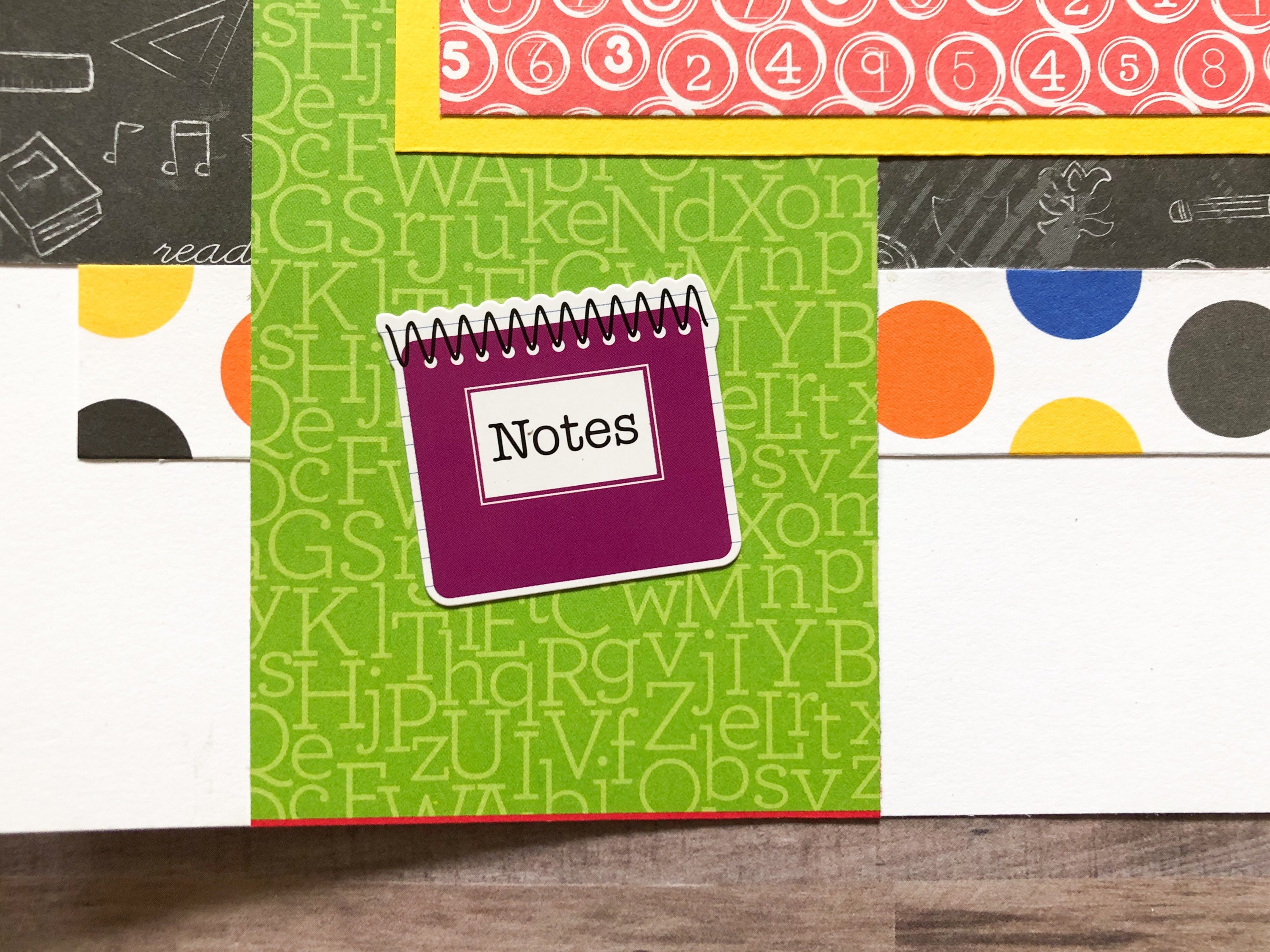 Scrapbook Designs Using Colored Paper