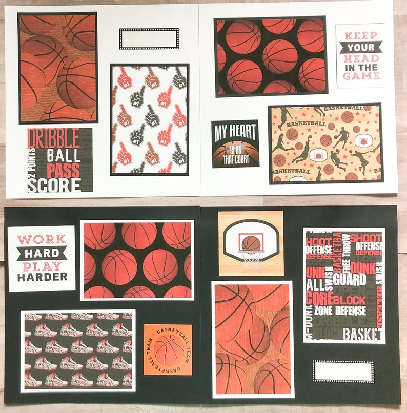 Basketball Scrapbook Album - Basketball Photo Album - Coach Gift Idea ...