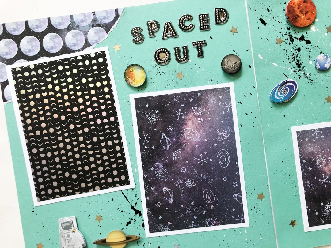 Space Scrapbook Pages - Space Layouts - Astronaut Scrapbook Pages ...