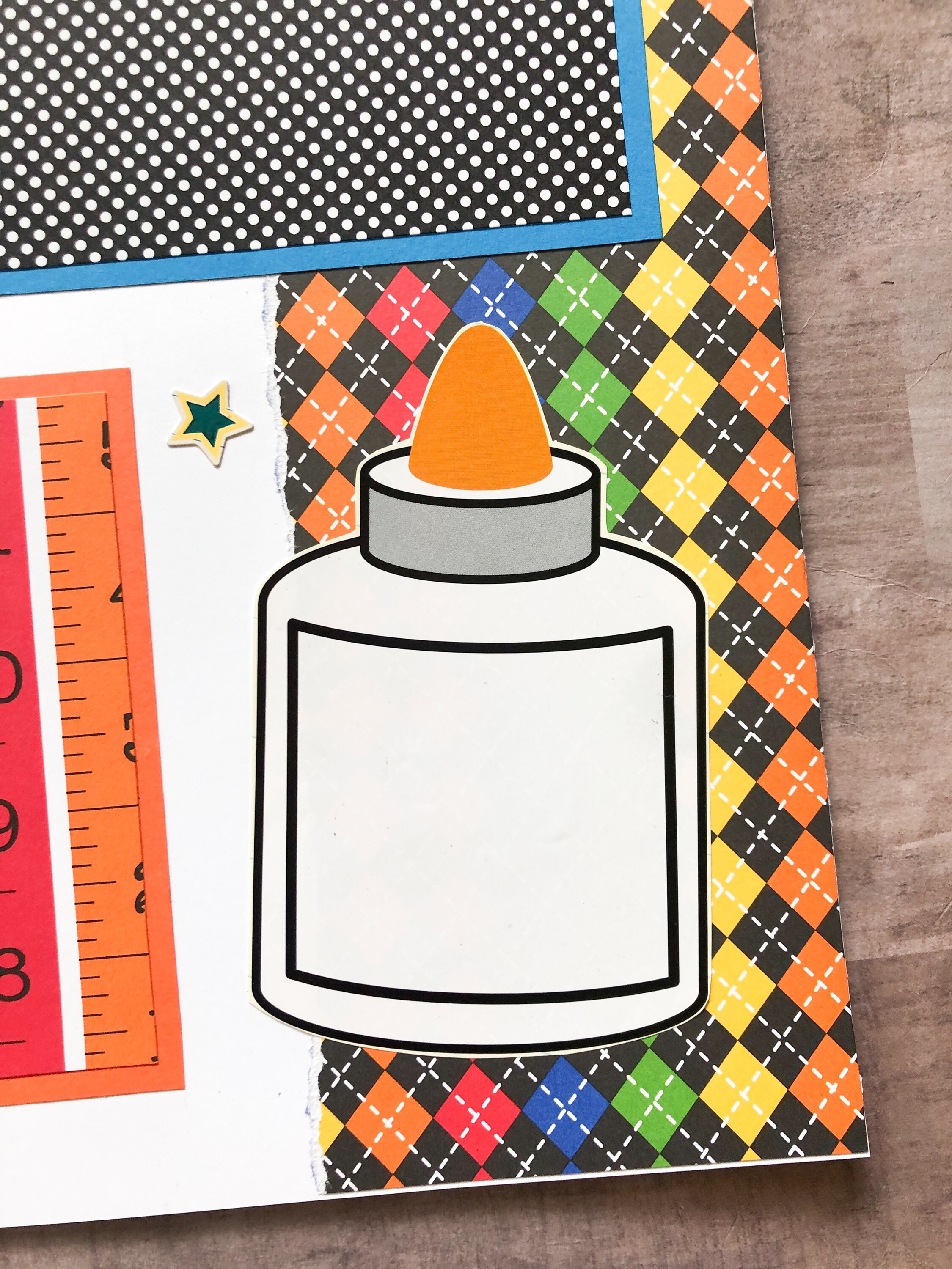 Second Grade Scrapbook Pages - Back to School Layout - Premade Second ...