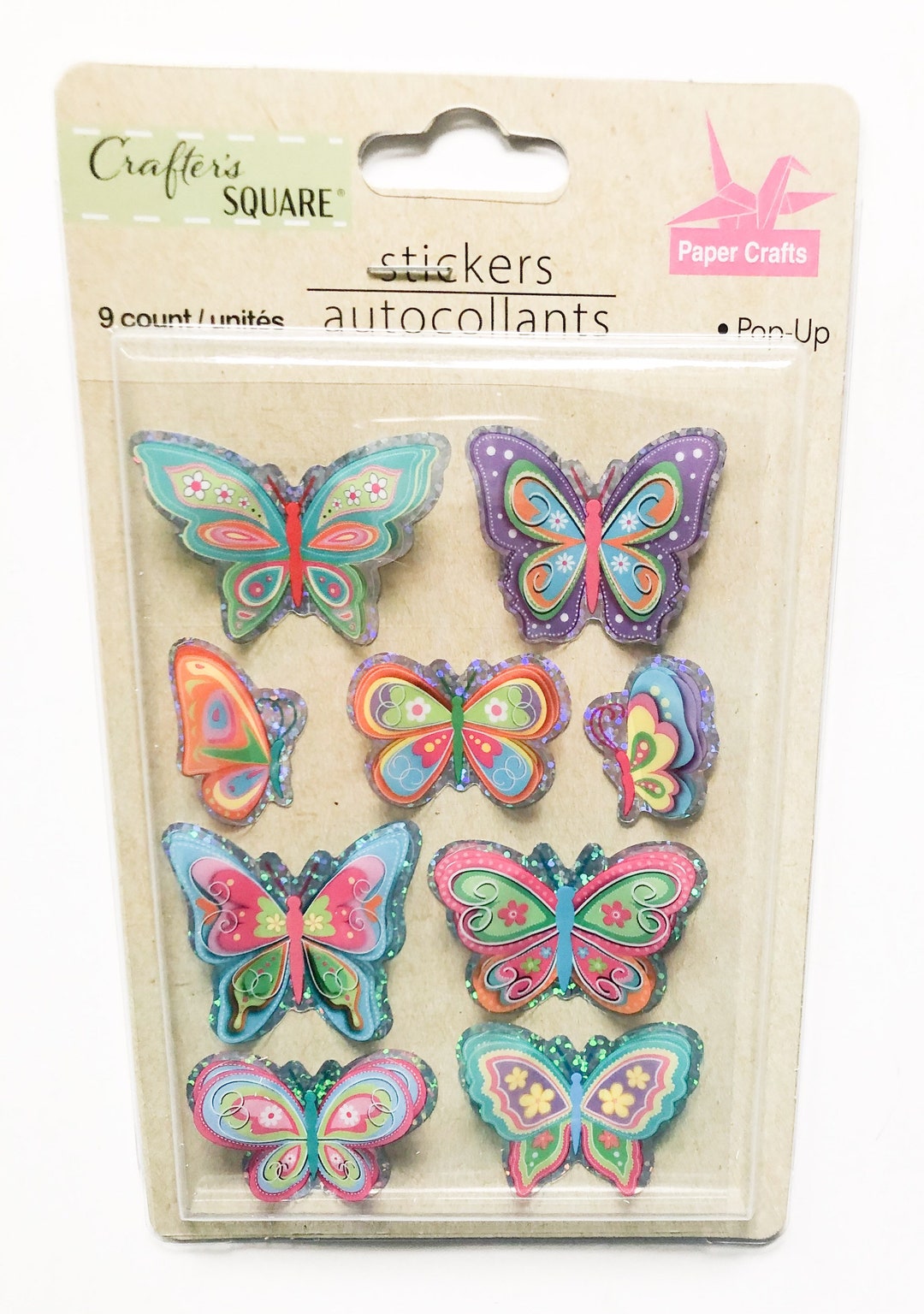 Butterfly Stickers - Scrapbooking Supplies - Multicolored Butterfly ...