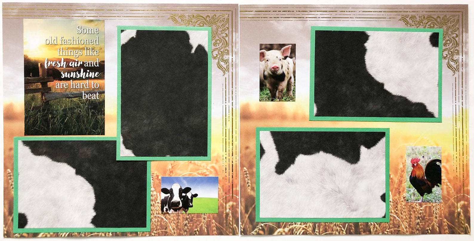 Farm Pages Premade Farm Scrapbook Pages Farm Scrapbook - Etsy