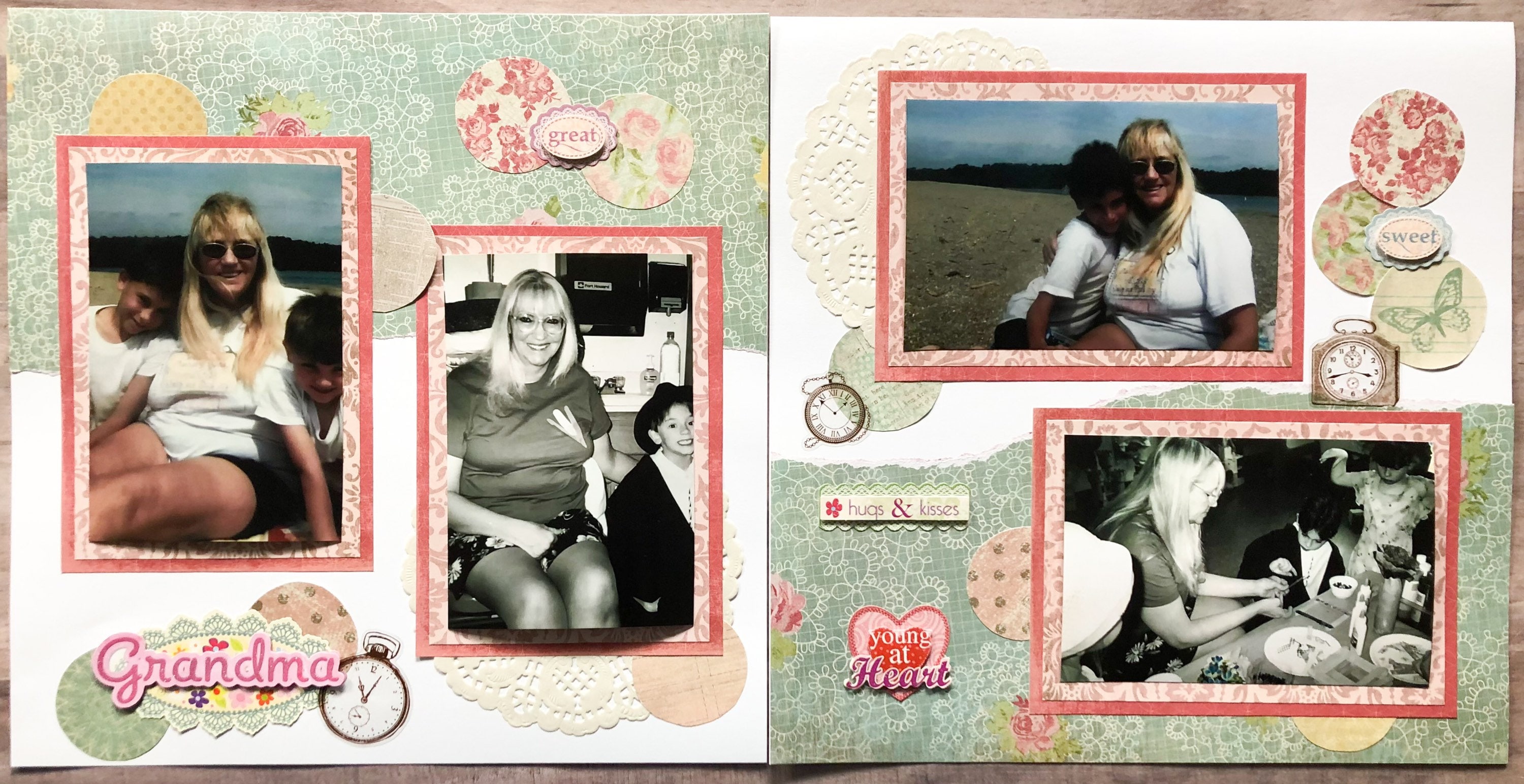 Grandma Scrapbook Pages Grandma Scrapbook Layouts Premade Grandparent ...