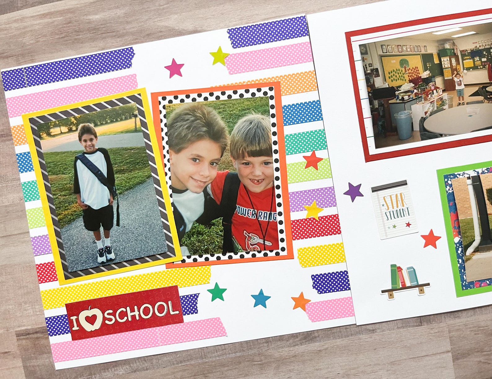 Back to School Pages Preschool Scrapbook Pages Premade Preschool ...
