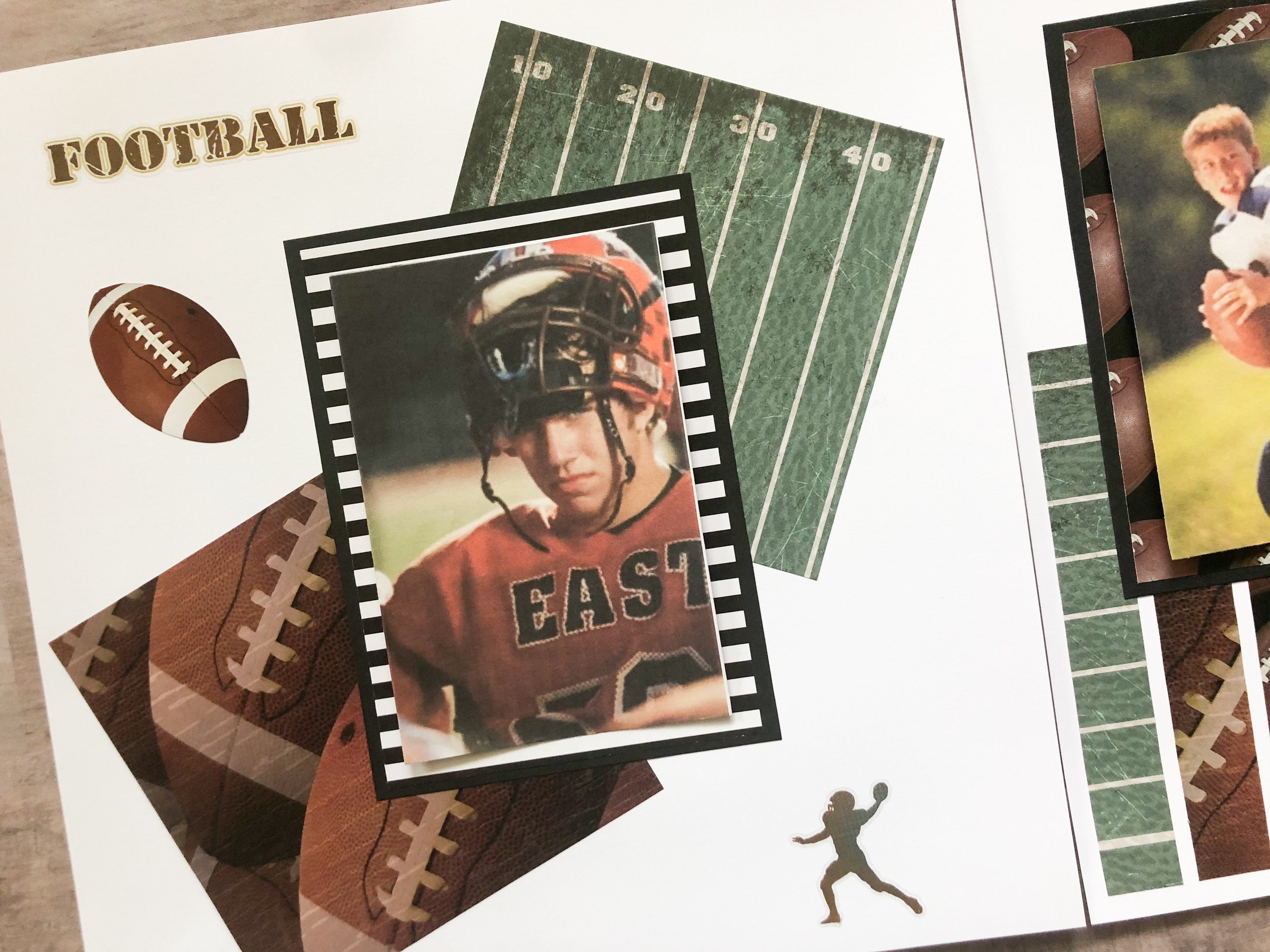 Paper, Party & Kids Football Football Scrapbook Layouts Football ...