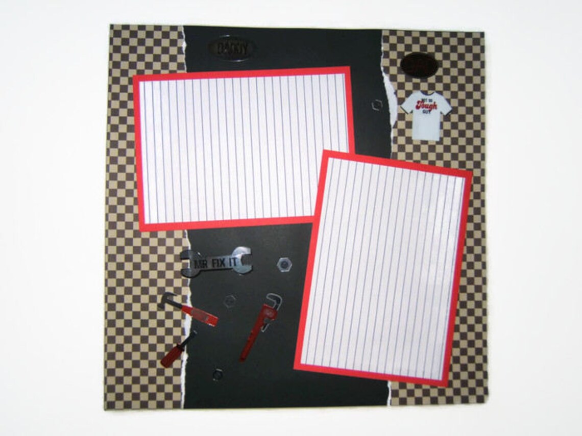 Dad Scrapbook Pages Premade Dad Scrapbook Pages Dad Scrapbook Layouts ...