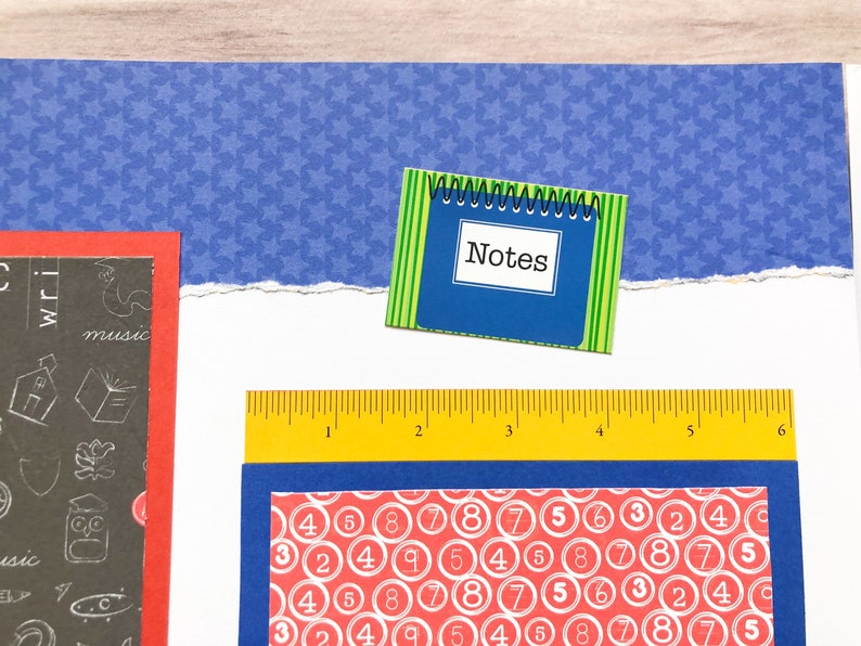 Fourth Grade Scrapbook Pages - Back to School Layout - Premade Fourth ...
