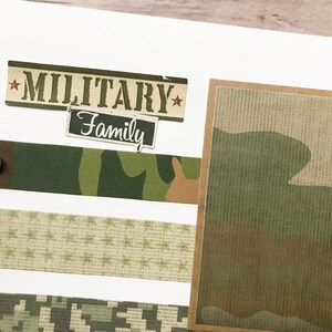 Army Scrapbook Pages - Premade Army Layout - Military Pages - 12 by 12 ...