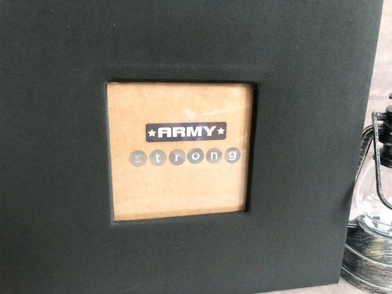 Army Scrapbook Album - Premade 8 by 8 Army Scrapbook - Military Album ...