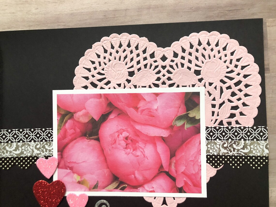 Valentine's Pages Valentine's Day Layout Valentine | Etsy